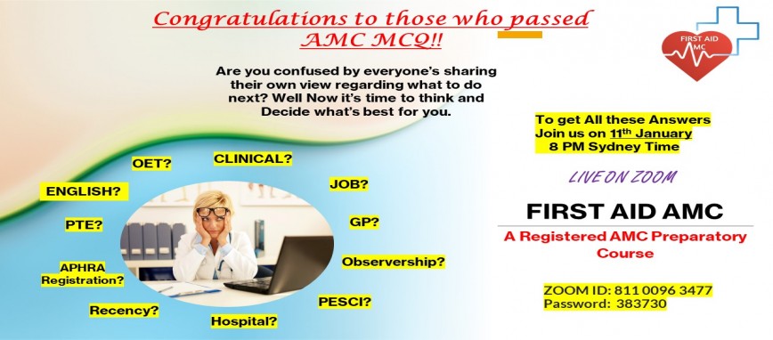 First Aid of AMC MCQ & Clinical | Home