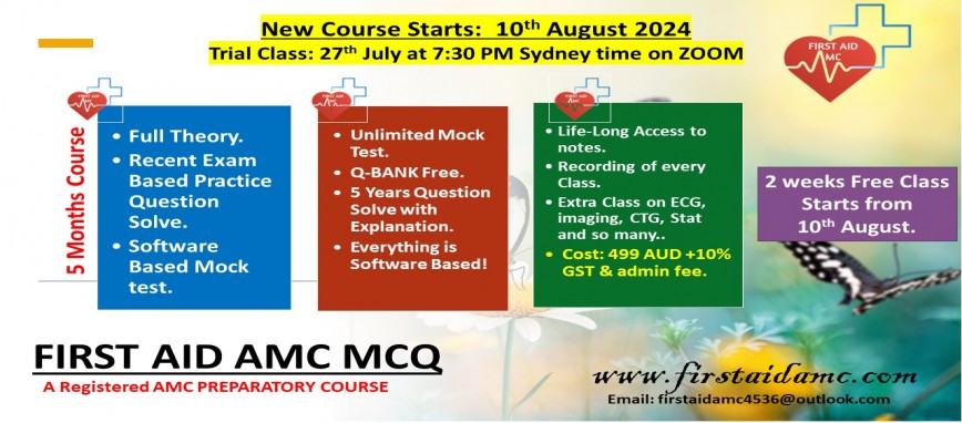 First Aid of AMC MCQ & Clinical | Home